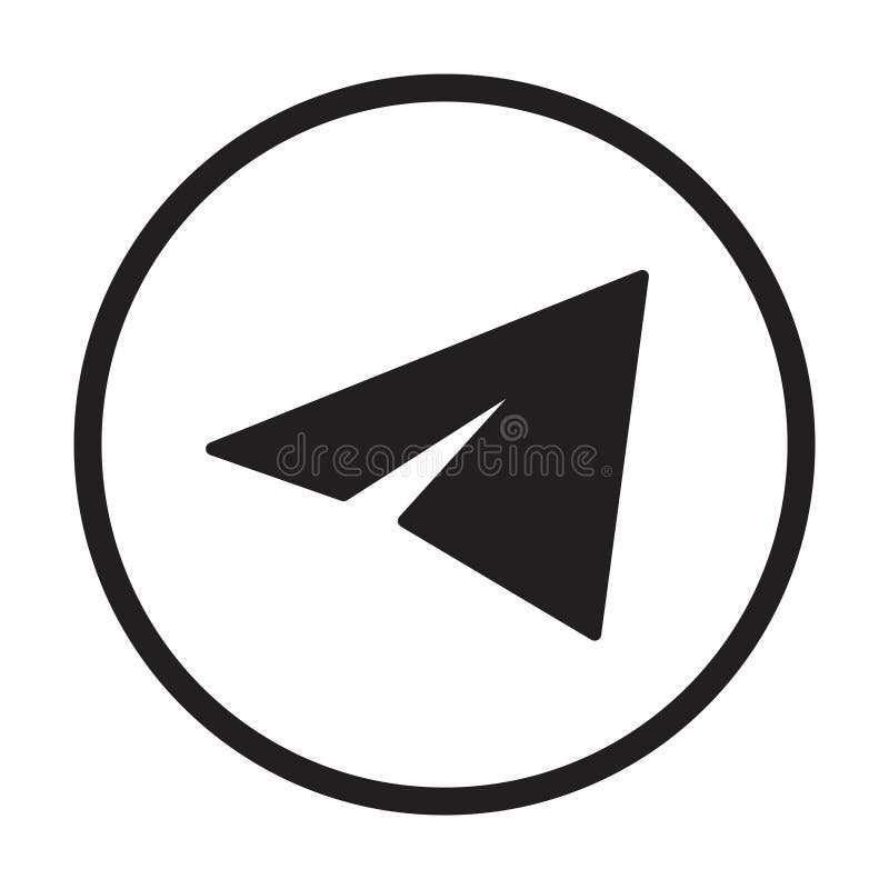 Telegram Social Media Platform Button on Blue Background Stock Vector ...