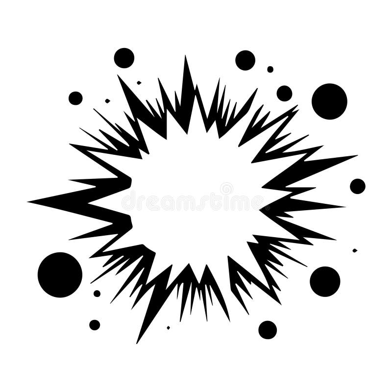 Editable Burst Illustration for Print Files Stock Vector - Illustration ...