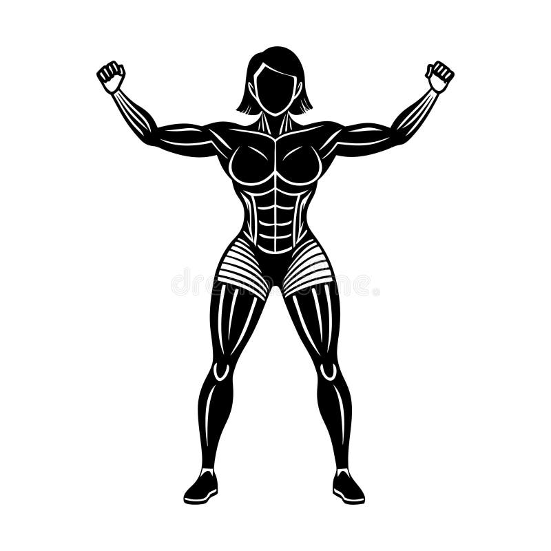 Expecting Female Bodybuilding Drawing