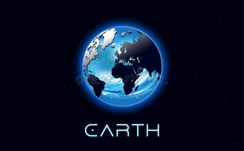 Earth poster or banner stock vector. Illustration of concepts - 349500643