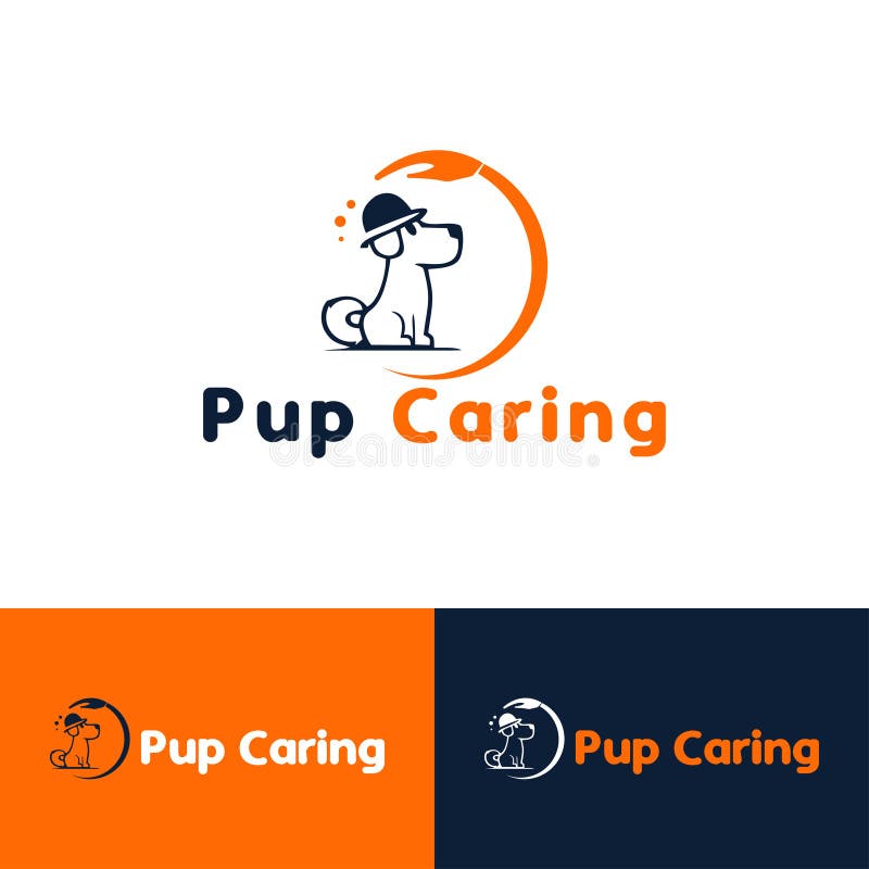 The Find Dogs Paws Logo Design in Vector Template Stock Vector ...