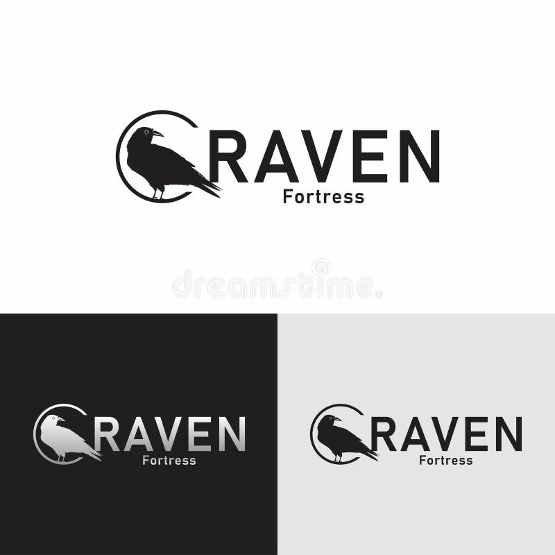 Create an Awesome Logo of Raven in Vector Template Stock Vector ...
