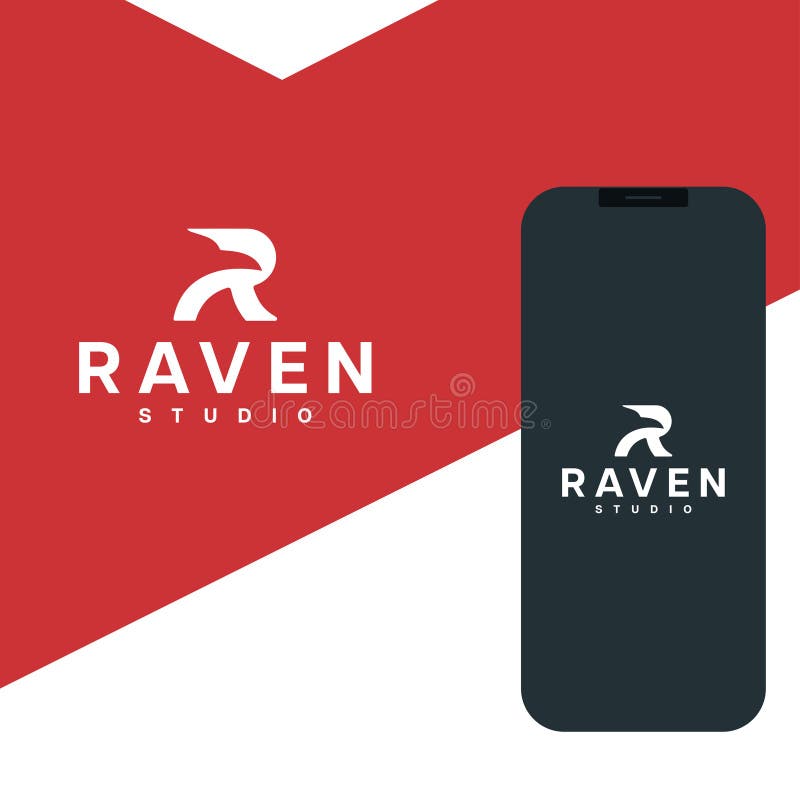 Raven Studio Business Logo Idea Concept in Vector Stock Vector ...