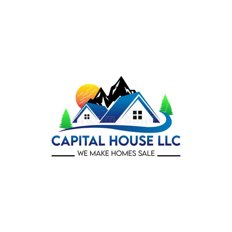 Capital House LLC Logo Design in Vector Template Stock Vector ...