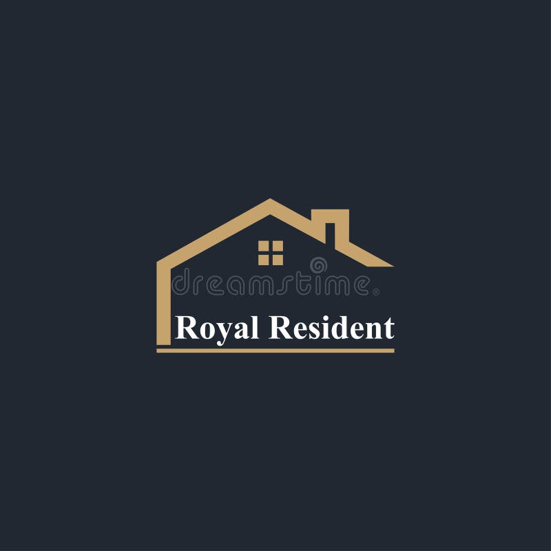 Royal Resident Logo Design in Vector Template Format Stock Vector ...