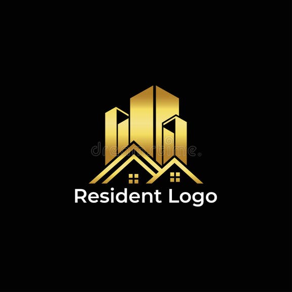 Resident Logo Design in Vector Template Format Stock Vector ...
