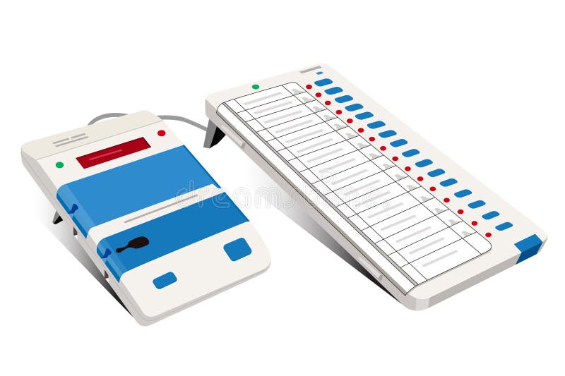 Voting Equipments, Electronic Voting Machine EVM and Control Unit Stock ...