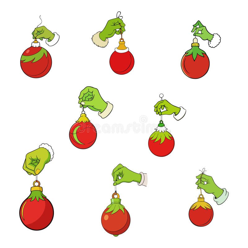 Grinch Hand Drink Up Grinches Its Christmas in Sticker Stock Vector ...