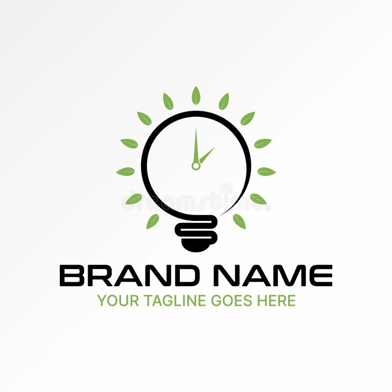 Light Bulb Watch Clockwise Leaves Plant Nature To Typography Tech Smart ...