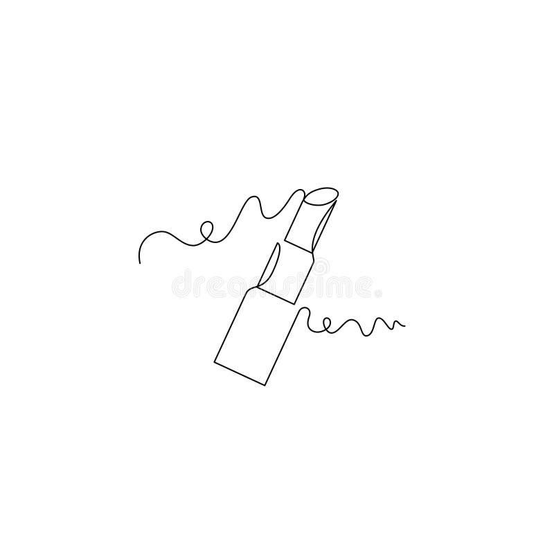 Lipstick Line Drawing