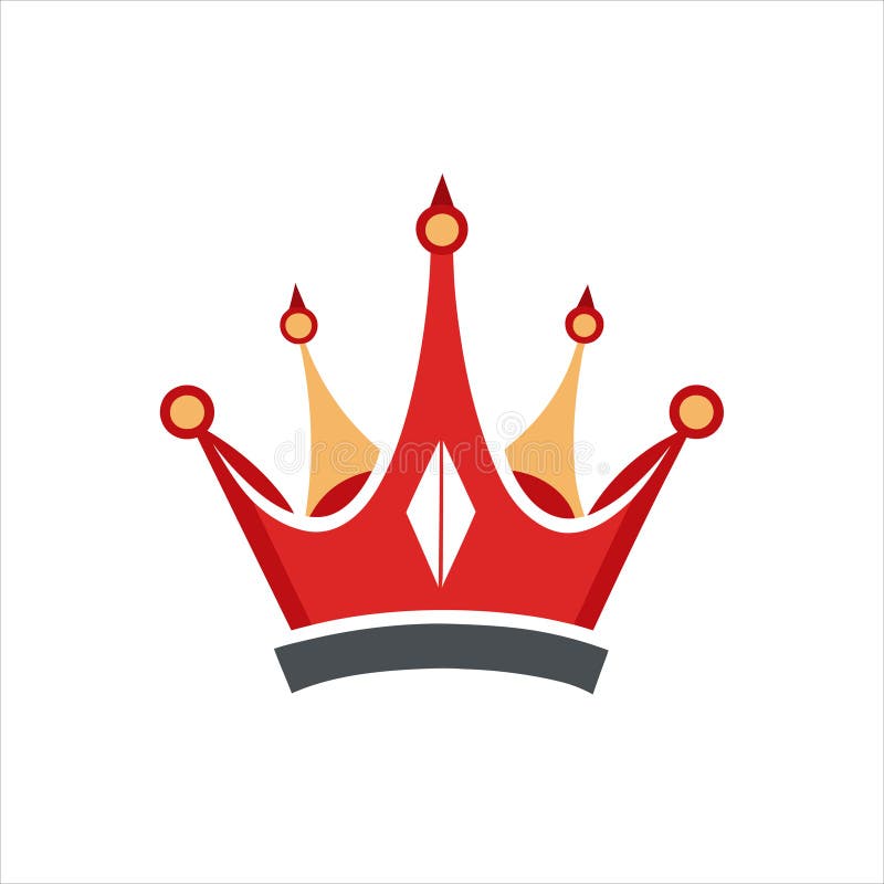 Elegant Three Pointed Crown Illustration Stock Vector - Illustration of ...