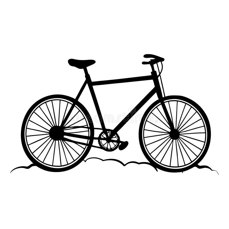 Cycle Silhouette, Minimalist Cycle Silhouette Design Stock Vector ...