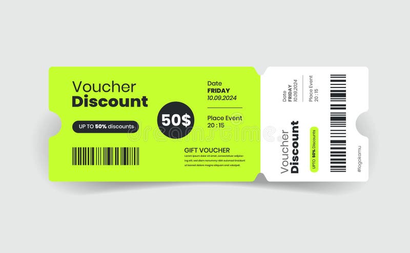 Voucher Design Illustration Promotion Coupon. Stock Vector ...