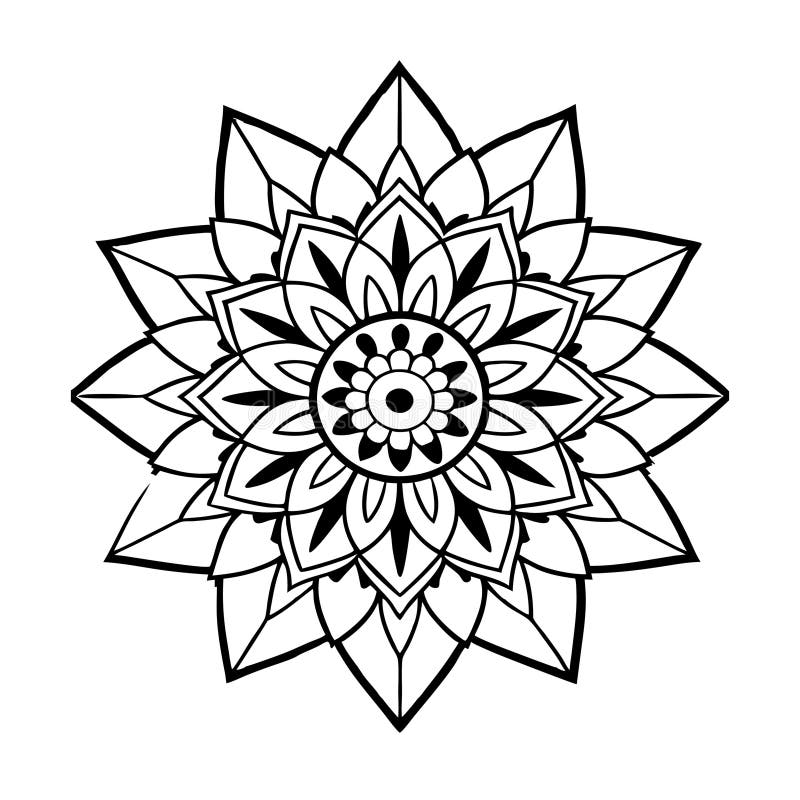 Vector Mandala Design, Mandala Natural Tones Color Palette Stock ...