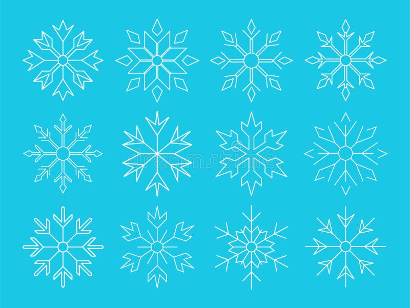 Snowflake Unique Snowflake Creator Tool Set Stock Vector - Illustration ...