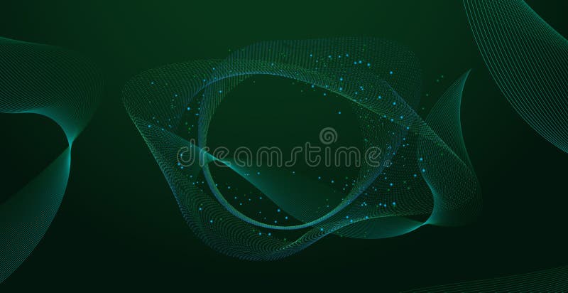 Abstract Landscape Natural Green Background Layout Stock Vector ...