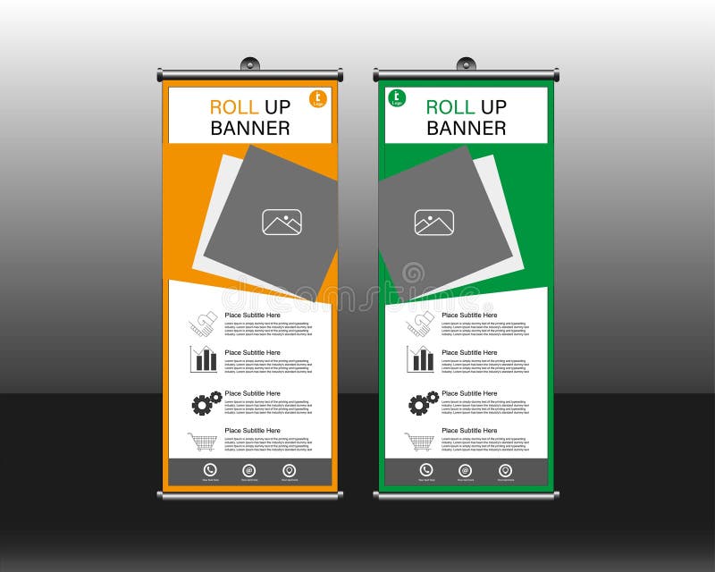 Roll Up Banner Design, Roll Up Brochure Flyer Banner Design Template ...