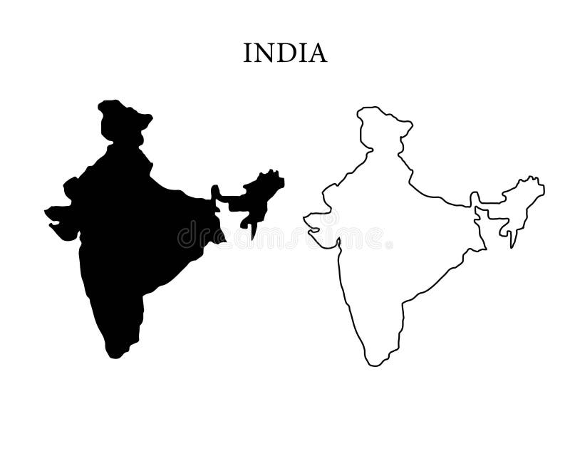 India Map Vector Illustration, Scribble Sketch Republic India Map ...