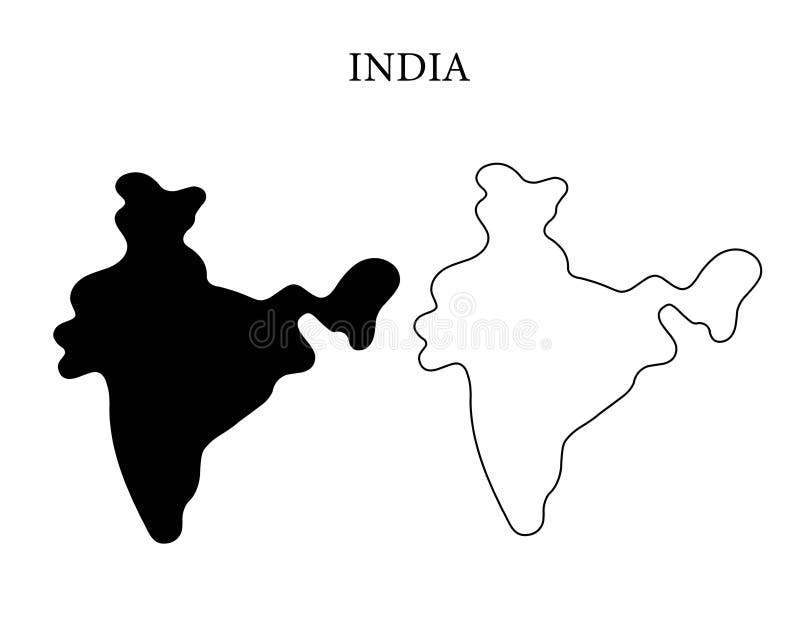 India Map Vector Illustration, Scribble Sketch Republic India Map ...