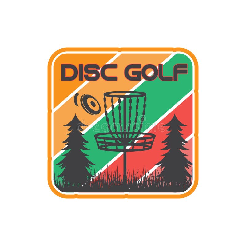 Disc golf logo stock illustration. Illustration of mountain - 350567133