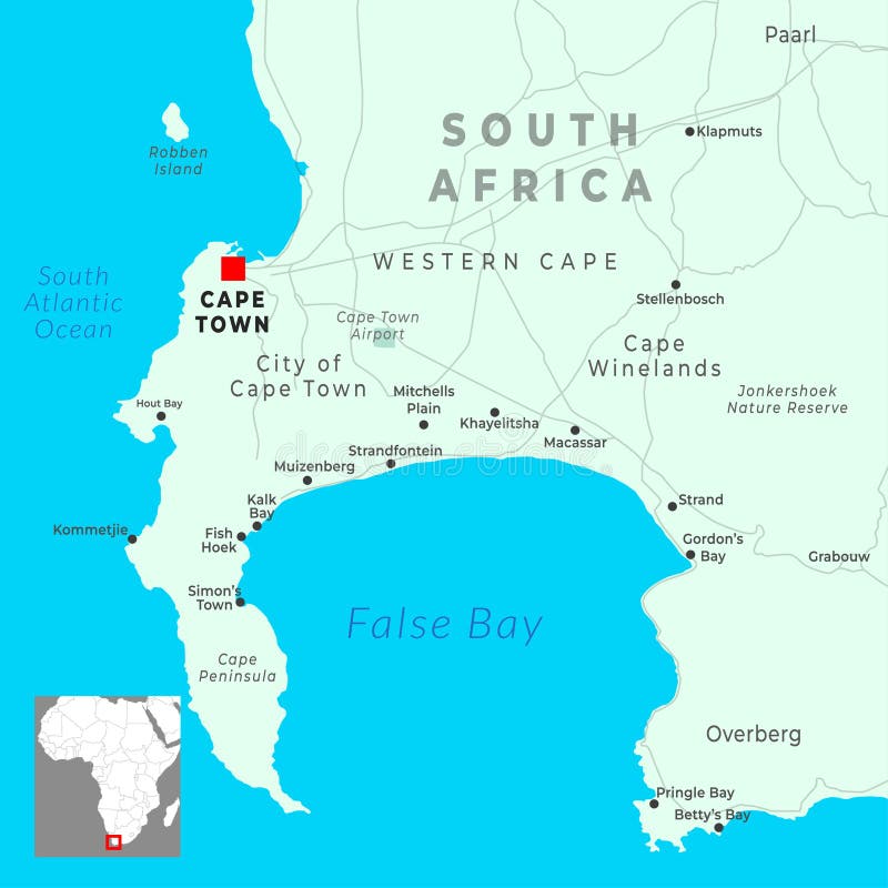 Cape Of Good Hope On World Map The Cape Of Good Hope