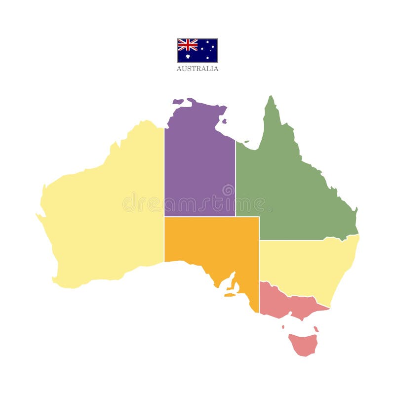 Queensland Map Flag Stock Illustrations – 387 Queensland Map Flag Stock ...