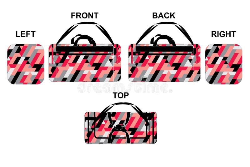 Back Pack Mock Up Illustration Vector Stock Vector - Illustration of ...