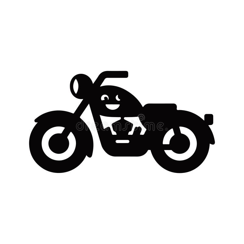 Motorcycle Icon Silhouette Vector Design Stock Vector - Illustration of ...