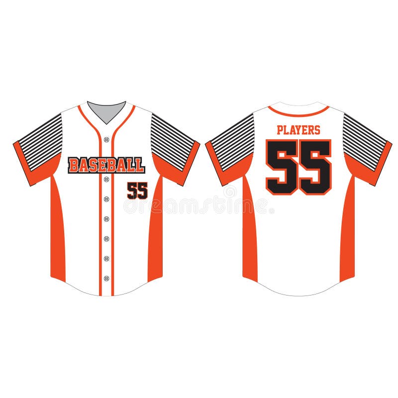 Baseball Uniform Mock Up Illustration Vector Stock Vector ...