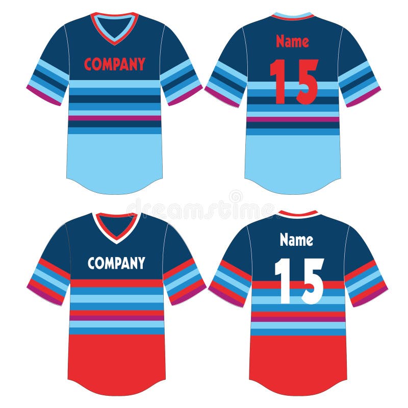 Baseball Uniform Mock Up Illustration Vector Stock Vector ...