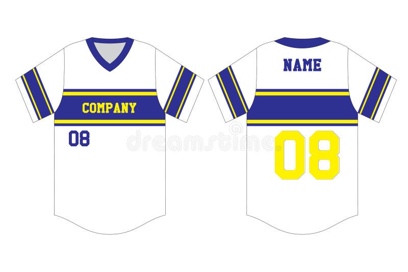Baseball Uniform Mock Up Illustration Vector Stock Vector ...