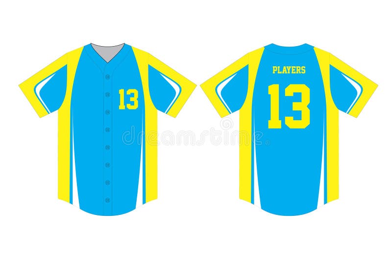 Baseball Uniform Mock Up Illustration Vector Stock Vector ...