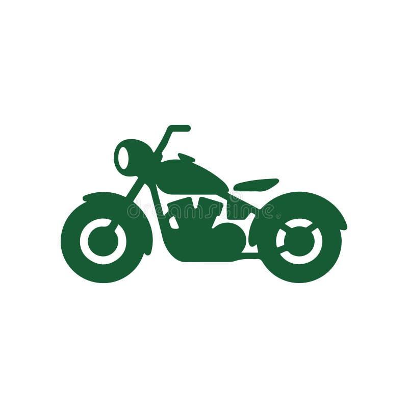 Cute and Sleek Motorcycle Icon Vector Stock Vector - Illustration of ...