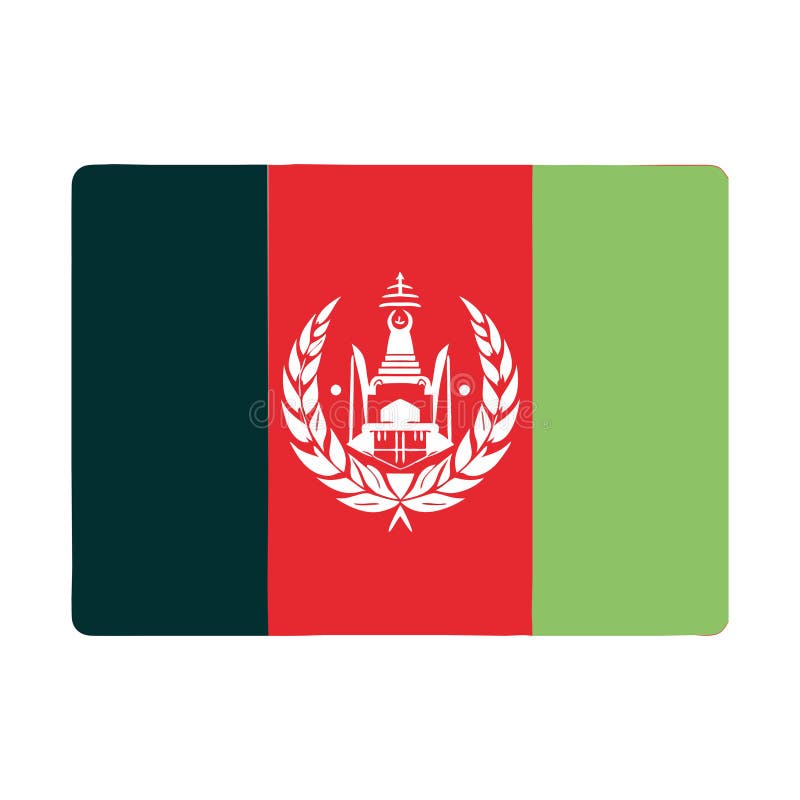The National Flag of Afghanistan. Afghanistan S Official Flag Vector ...