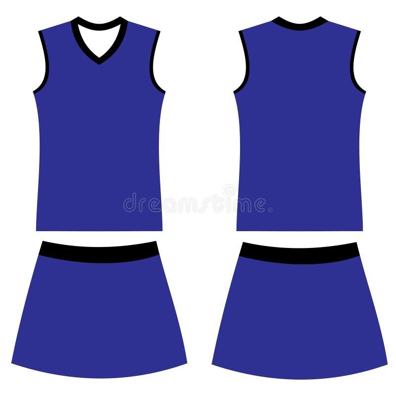 Cheerleading Uniform Mock Up Illustration Vector Stock Vector ...
