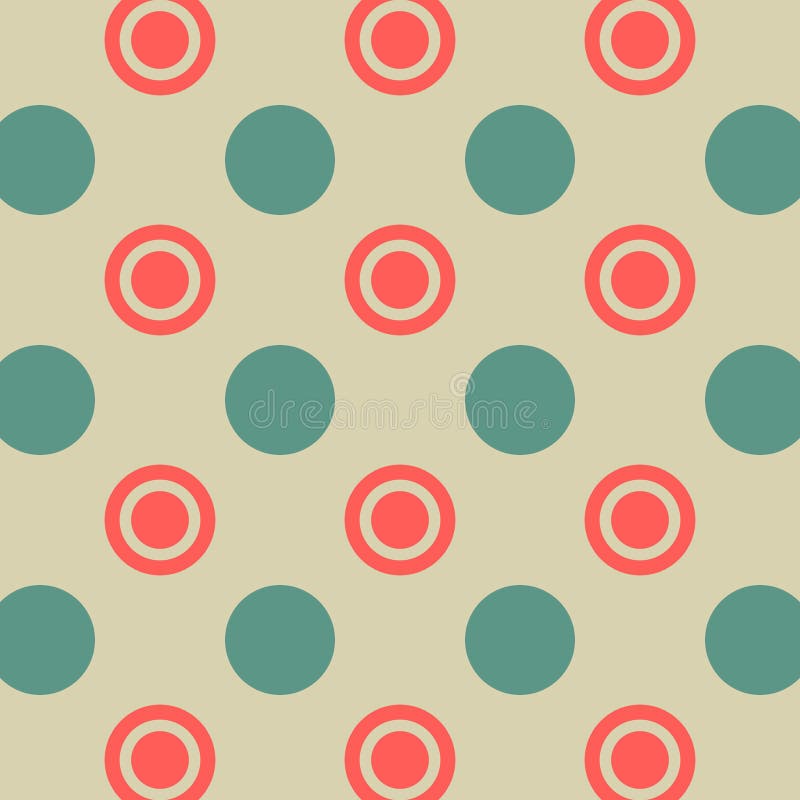 Retro Pattern Geometric Shapes Classic Colors Circle Stock Vector ...