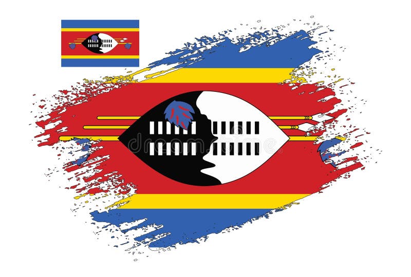 Brush Design Swaziland Flag Vector Stock Vector - Illustration of ...