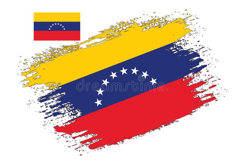 Brush Design Venezuela Flag Vector Stock Vector - Illustration of ...