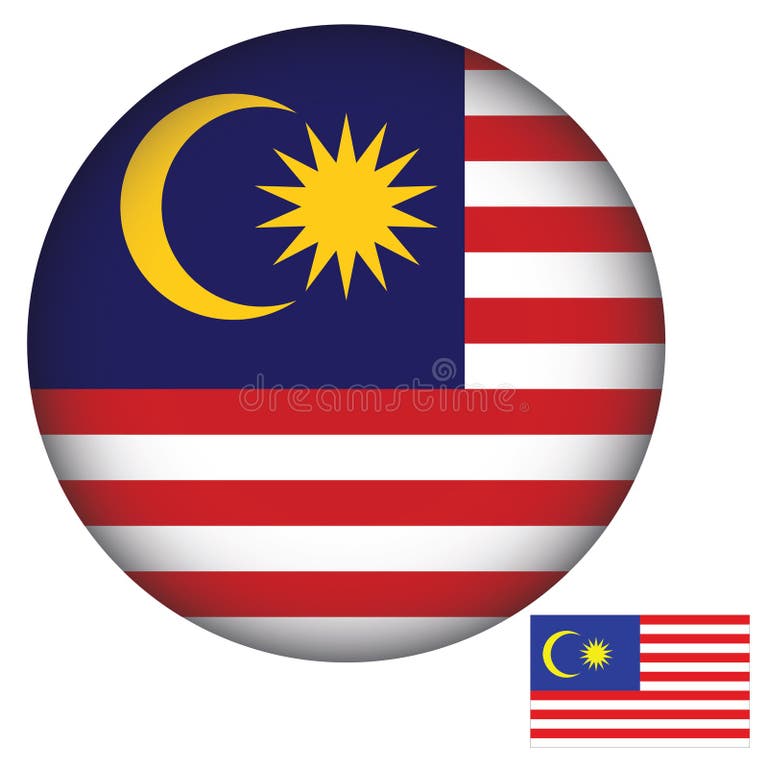 Malaysia Flag Round Shape stock vector. Illustration of national ...