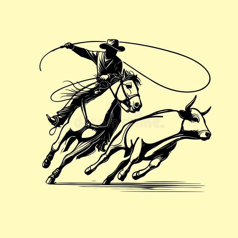 Calf Roping Drawings Bob Hills Calf Roping Art