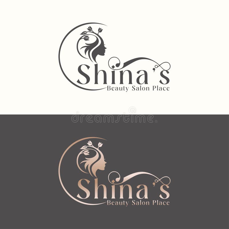 Shina Beauty Salon Logo Design in Vector Stock Vector - Illustration of logotype, creative ...