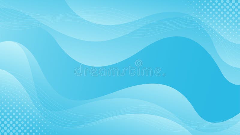Light Blue Smooth Gradient Background with Halftones. Abstract Wave ...