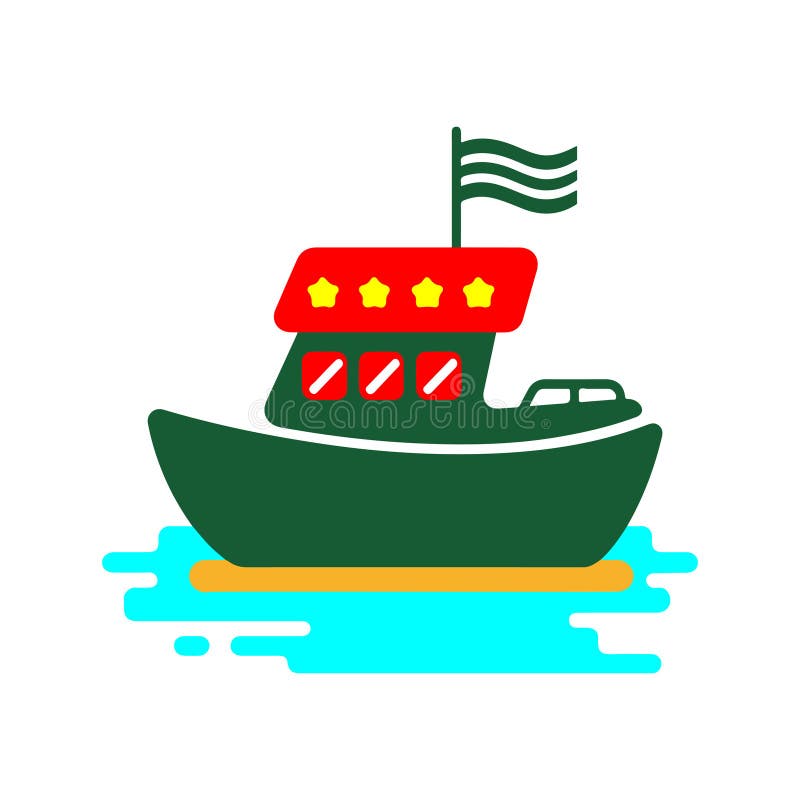 Minimal Boat Silhouette Vector Art Stock Vector - Illustration of ...
