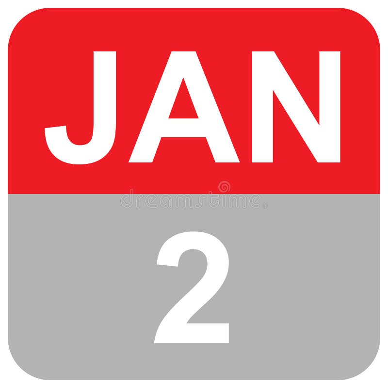 January 2 - Colourful Illustration Art Stock Illustration ...