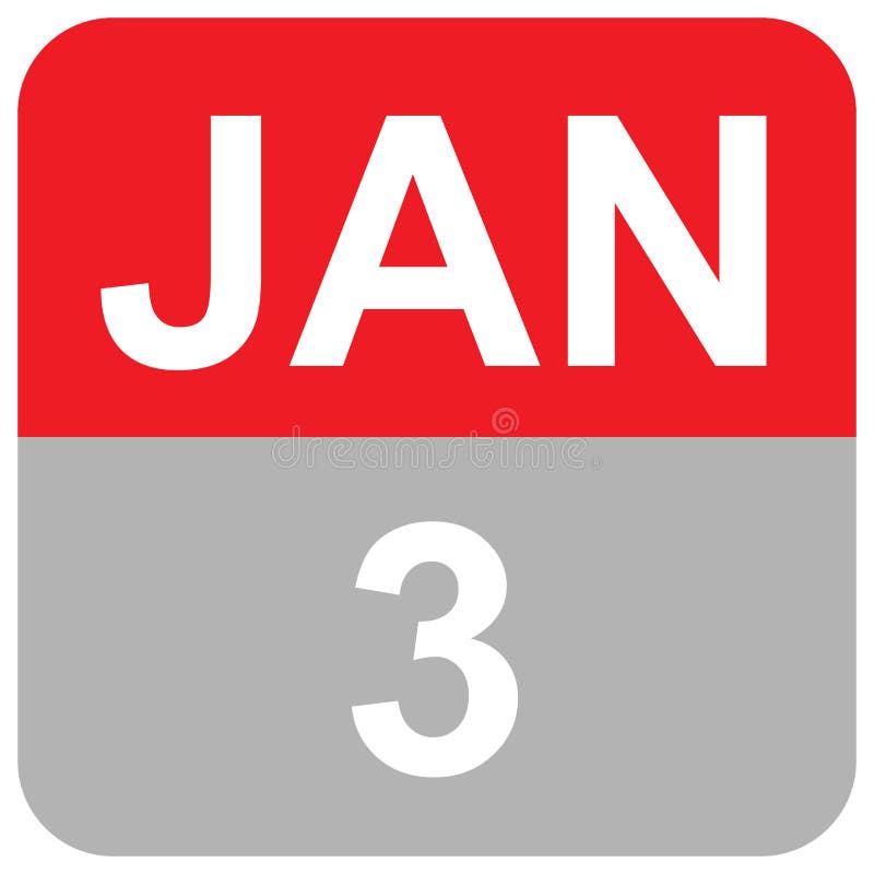 January 3 - Colourful Illustration Art Stock Illustration ...