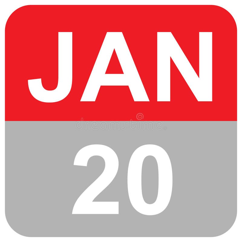 January 20 - Colourful Illustration Art Stock Illustration ...