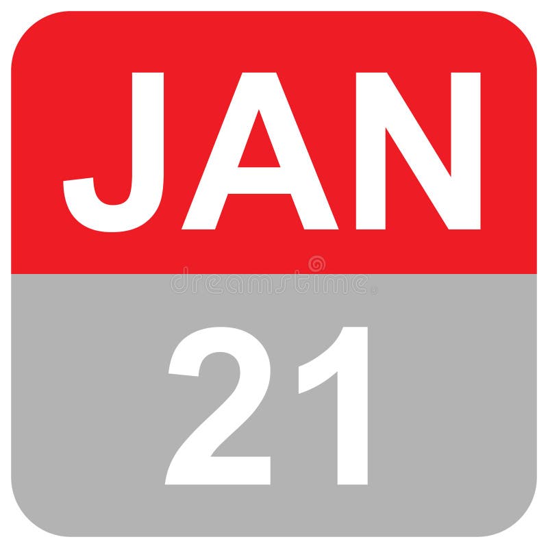 January 21 - Colourful Illustration Art Stock Illustration ...