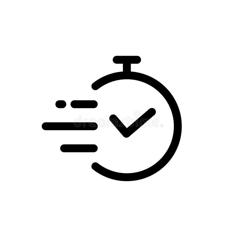Time Icon Design. Fast Time Vector Icon. Deadline Icon. Task Time Icon ...