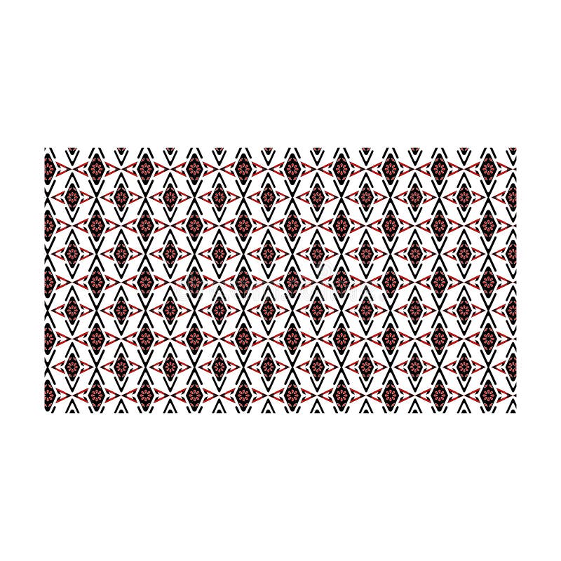 Intricate Red and Black Geometric Diamond Pattern Vector Art ...