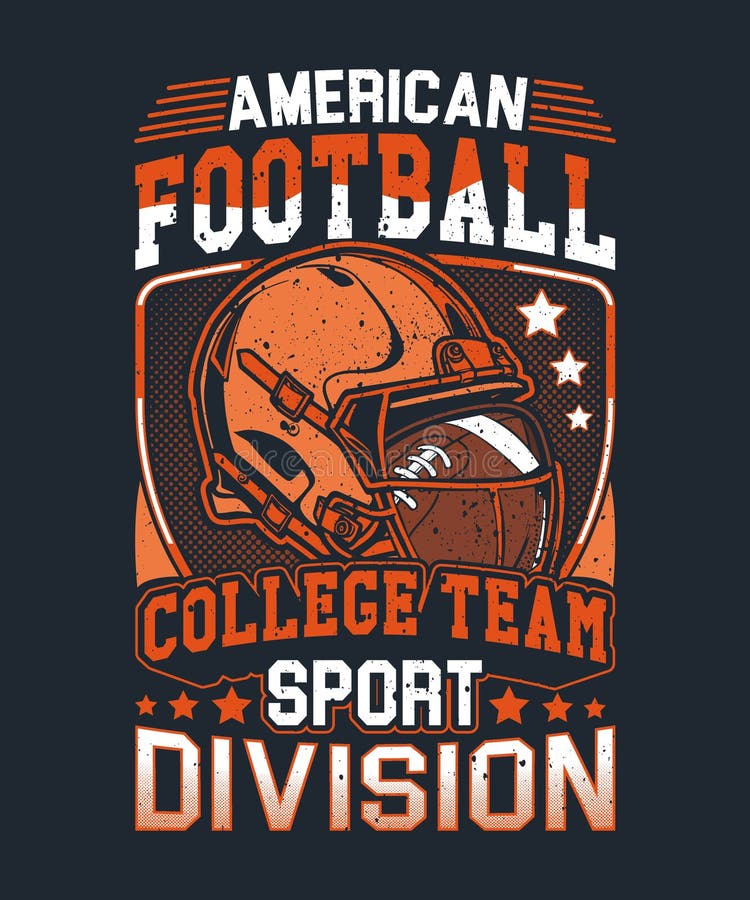High-impact American Football Graphic for Apparel and Branding. Stock ...